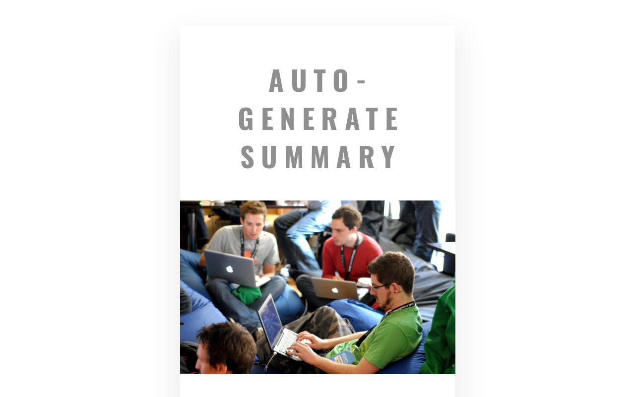 How to auto-generate summary in LinkedIn? How to auto-generate summary in LinkedIn?